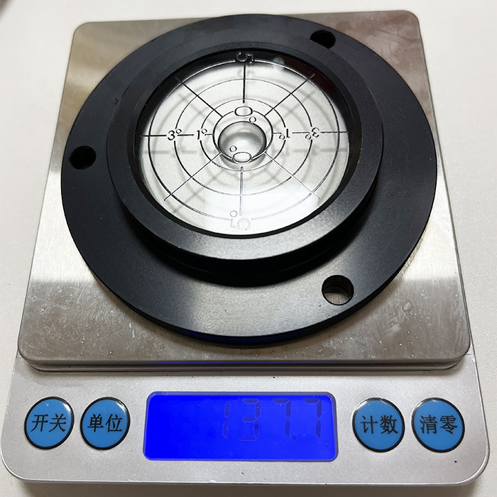 Anodized Black Aluminum Angle Slope Level Indicator Circular Bubble ...