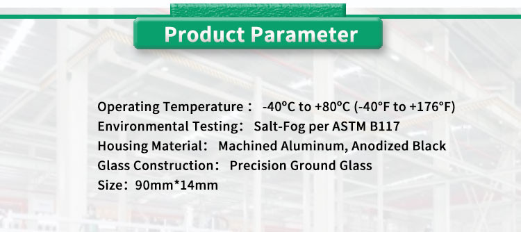 Anodized Black Aluminum Angle Slope Level Indicator Circular Bubble ...