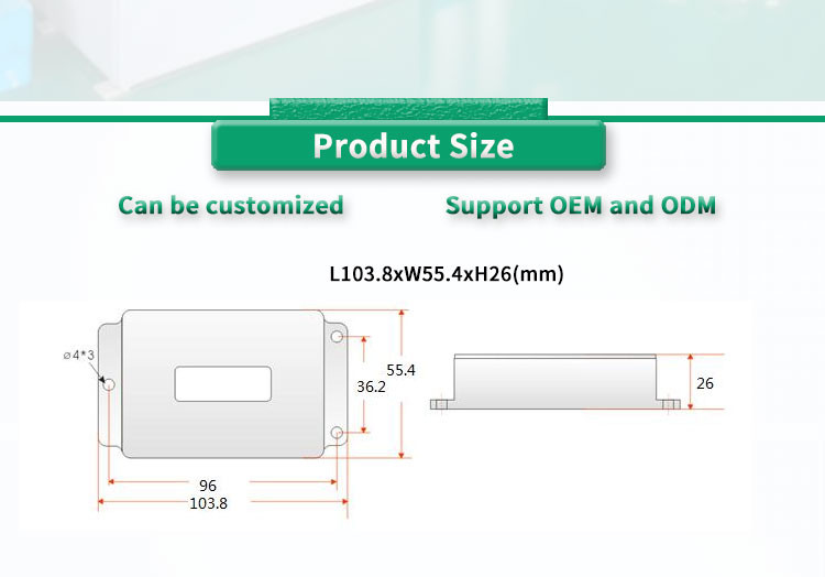 Industrial Grade UBIS-526Y Dual Axis Inclinometer Sensor With RS232 ...