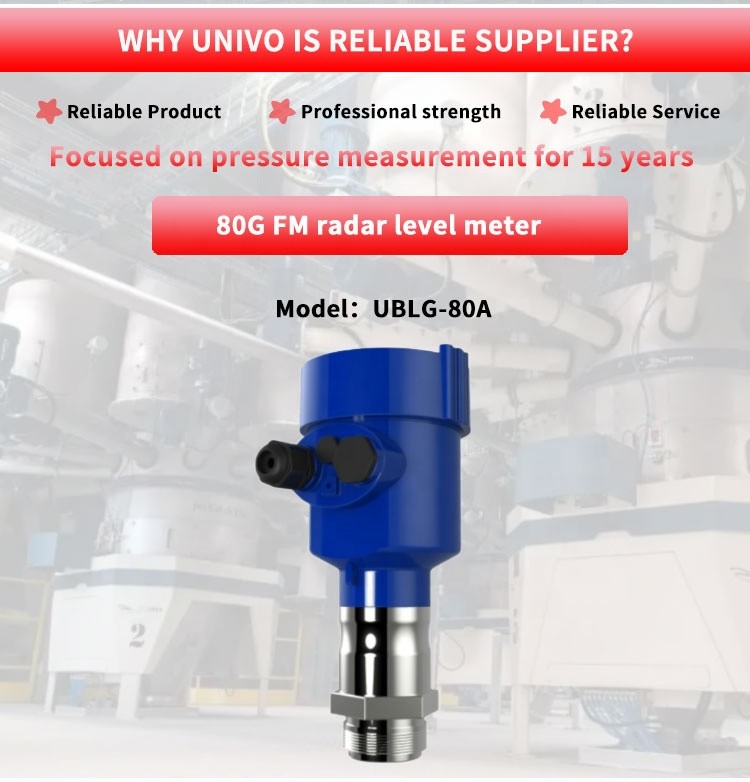 80G Ultra-High Frequency Millimeter Wave Radar Level Gauge for Solid ...