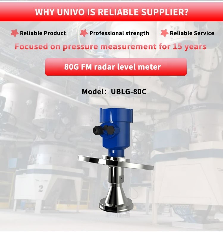 UBLG-80C 80G Millimeter Wave Radar Level Gauge For Solid And Liquid ...