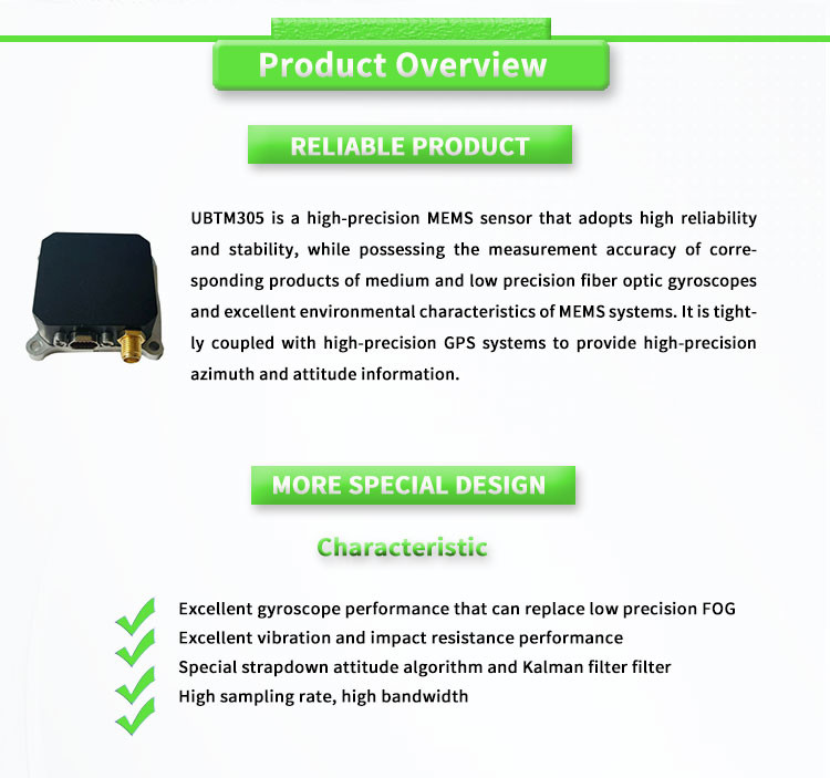 UBTM305 UNIVO Antenna Navigation Inertial System with Gyro FOG and ...